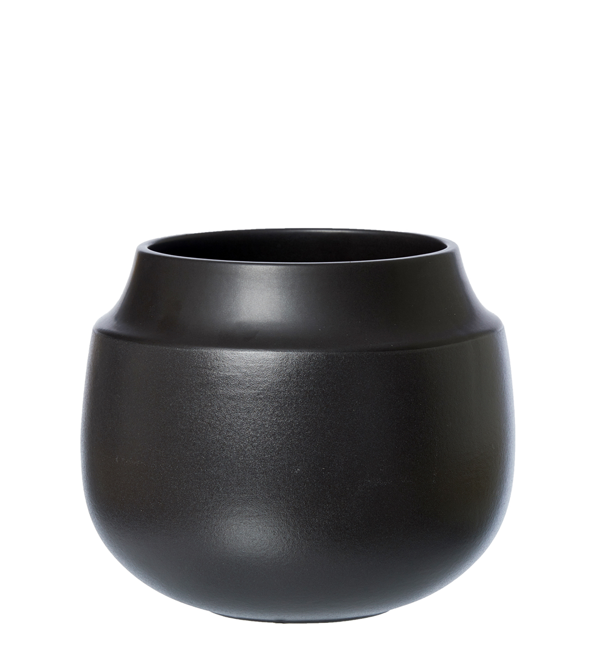 AYA pot/vase, sand finish, Black